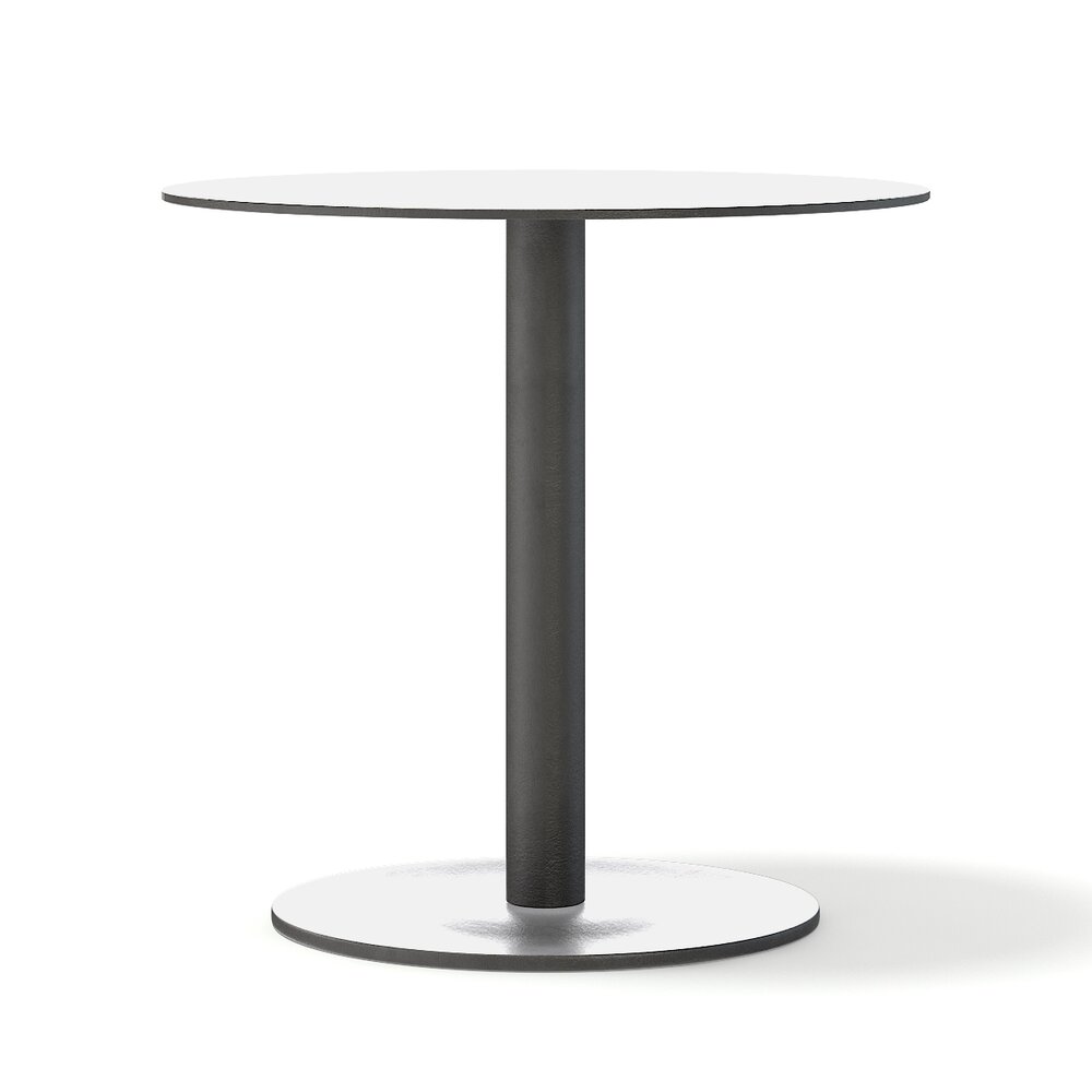 Round Metal Table 3D model - Download Table on 3DModels.org