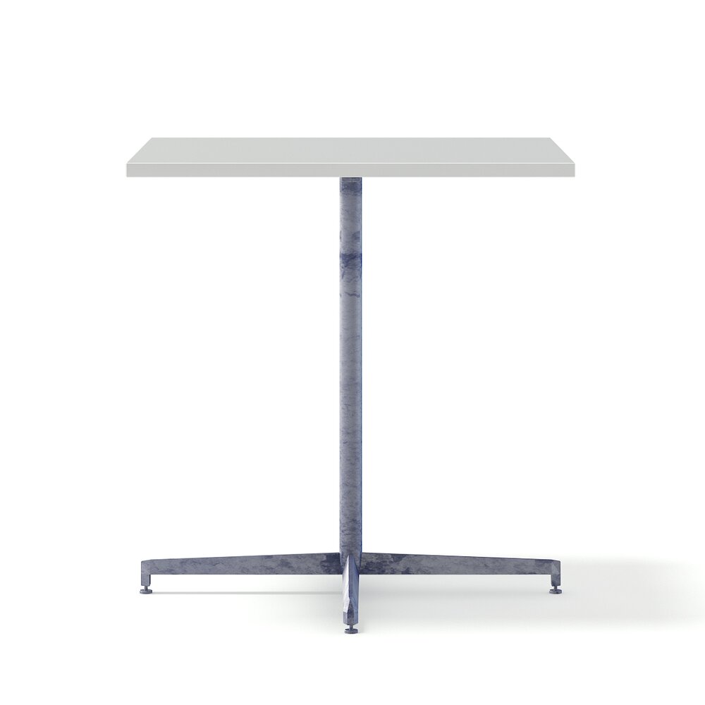 Square Metal Table 3D model - Download Table on 3DModels.org