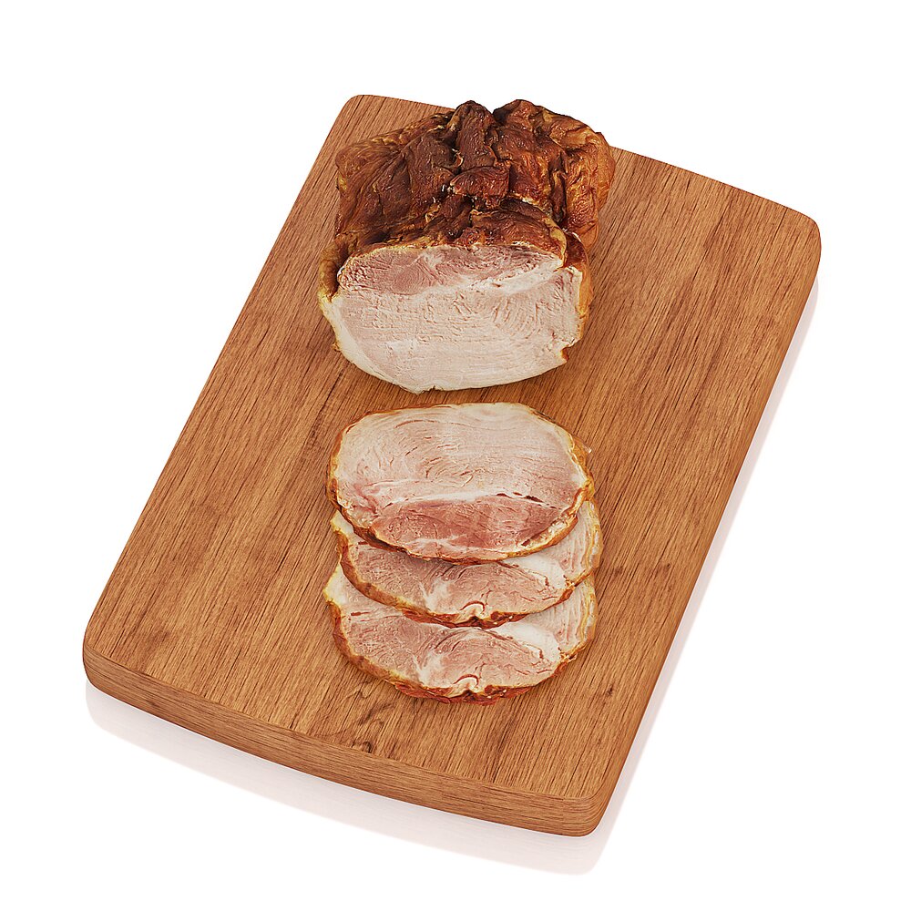 Sliced ham 3D model - Download Meat And Poultry on 3DModels.org