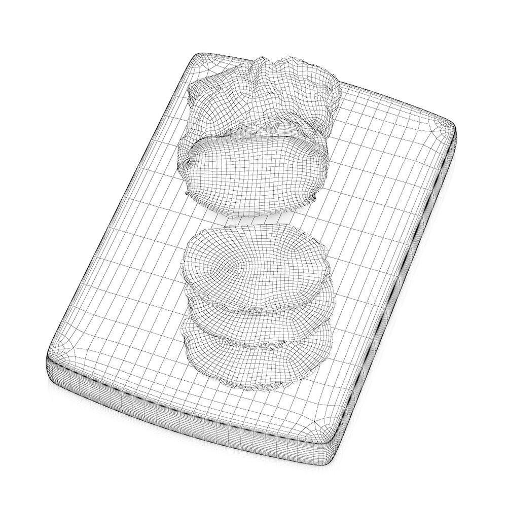 Sliced ham 3D model - Download Meat And Poultry on 3DModels.org