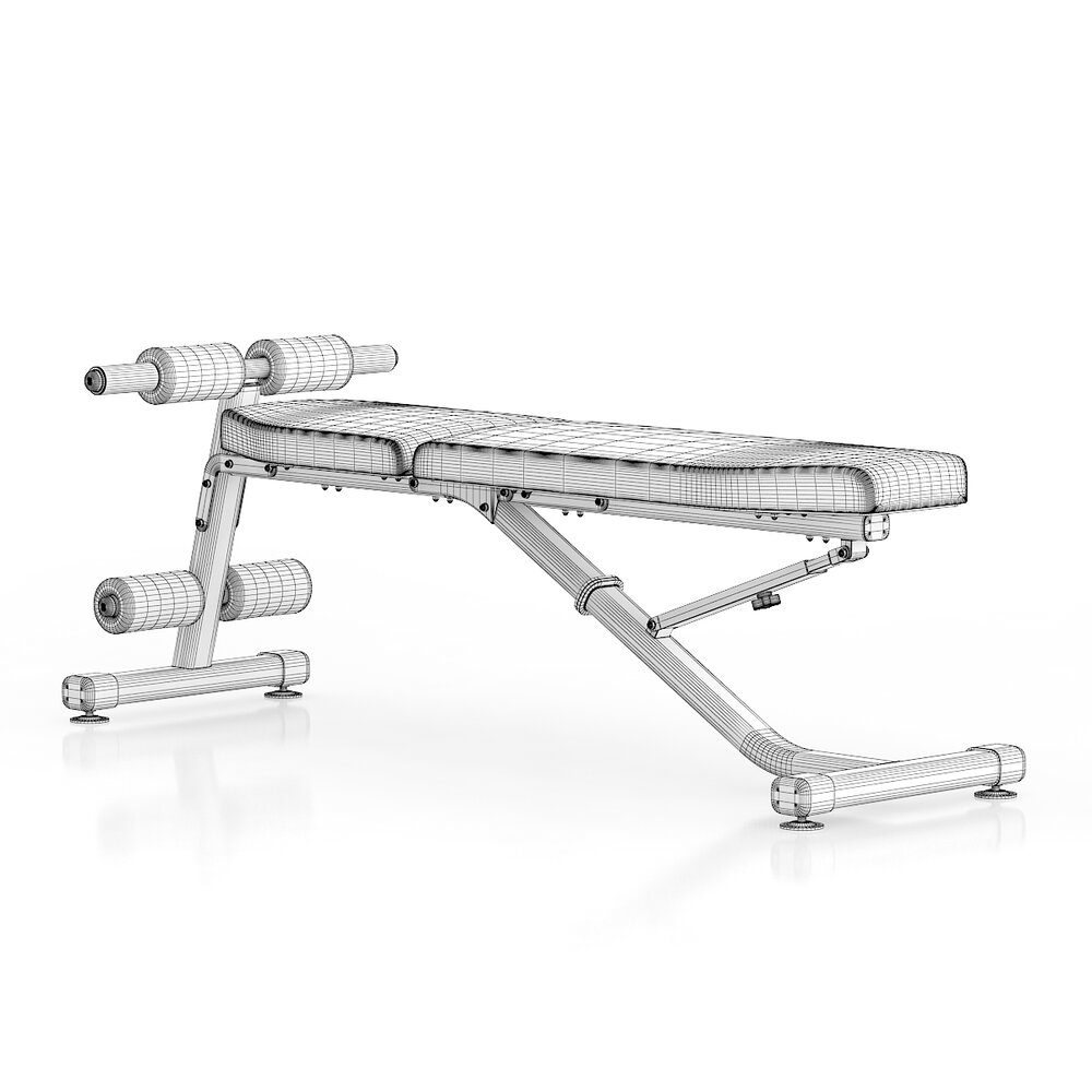 Adjustable Gym Bench 3D model - Download Sports Equipment on 3DModels.org