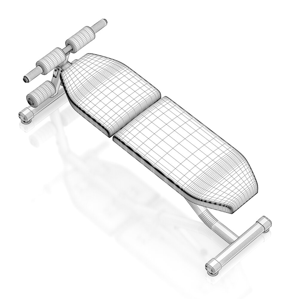 Adjustable Gym Bench 3D model - Download Sports Equipment on 3DModels.org
