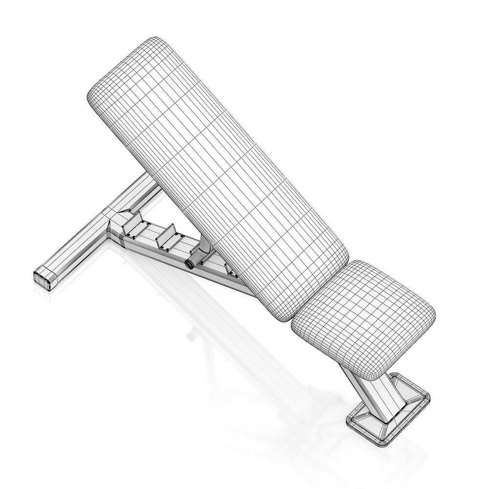 Adjustable Gym Bench 3D model - Download Sports Equipment on 3DModels.org