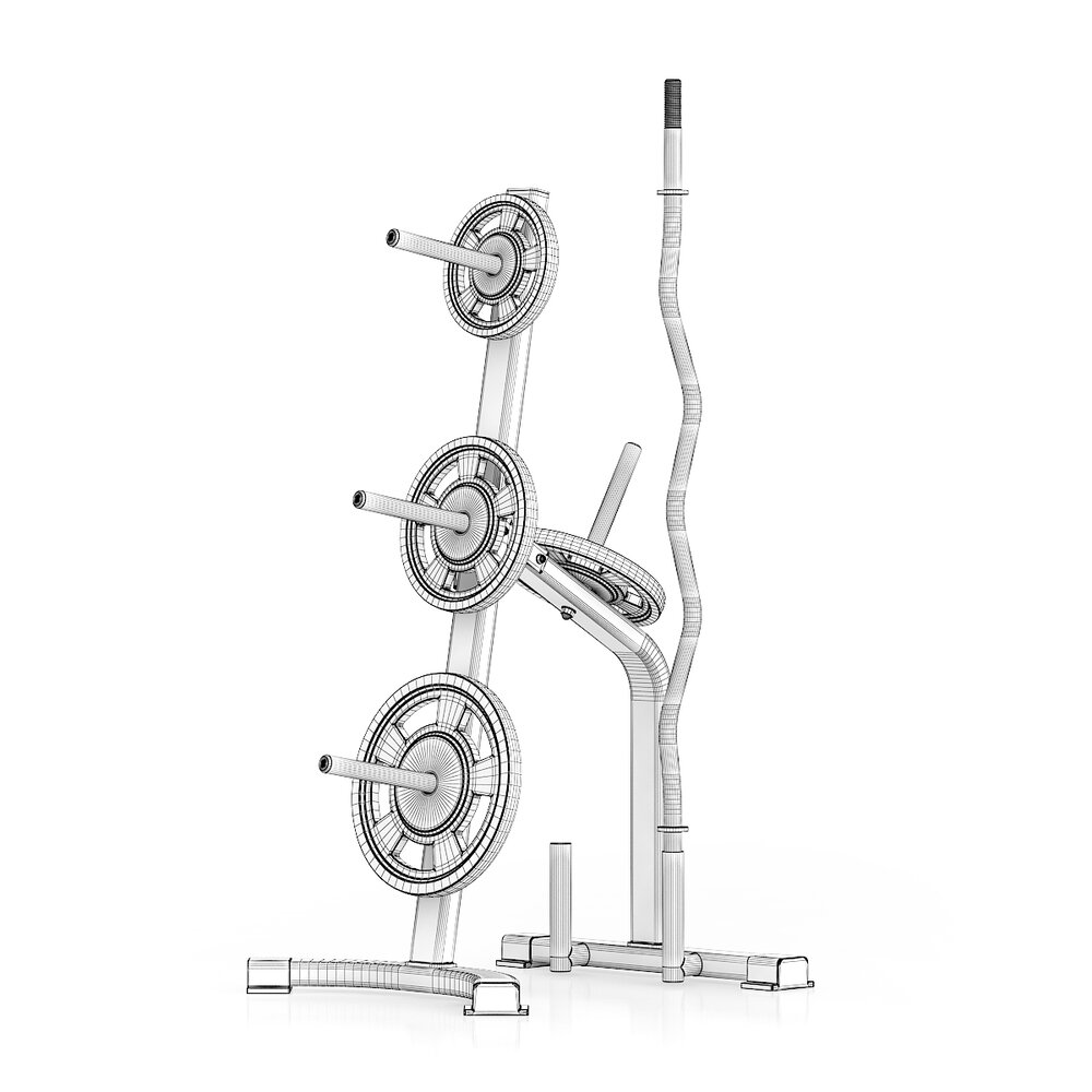 Weight Rack 3D model - Download Sports Equipment on 3DModels.org