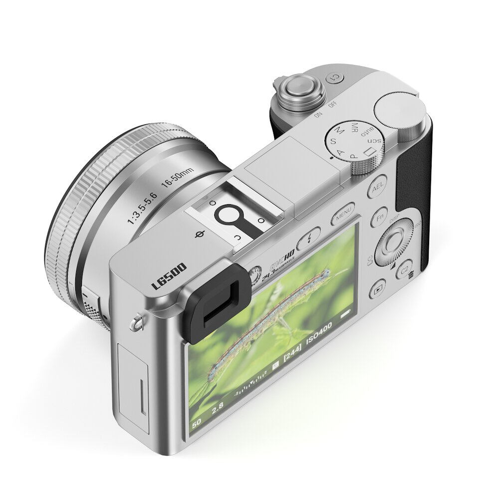 Silver digital camera 3D model - Download Photo camera on 3DModels.org