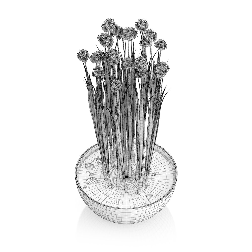 Flowers in Glass Vase 3D model - Download Flowers on 3DModels.org