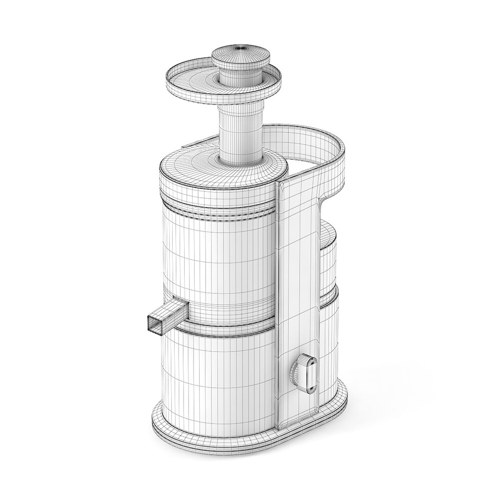Aluminium Electric Juicer 3D model - Download Home Appliances on ...