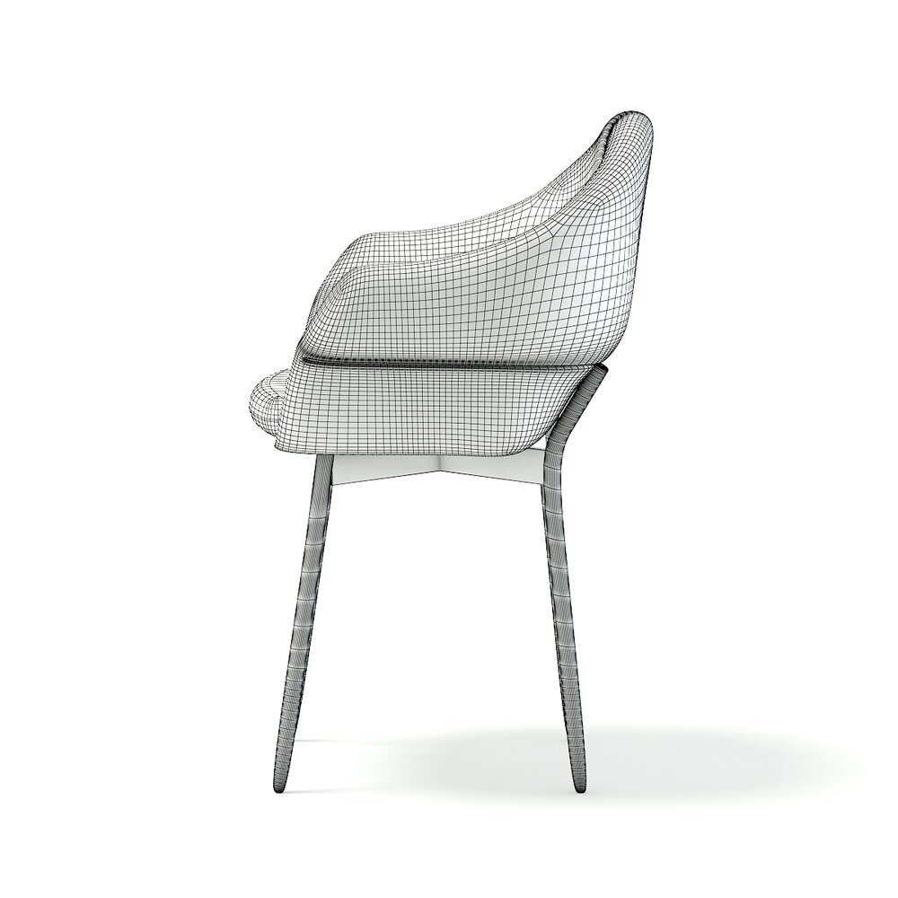 Grey Fabric Chair 3D model - Download Chair on 3DModels.org