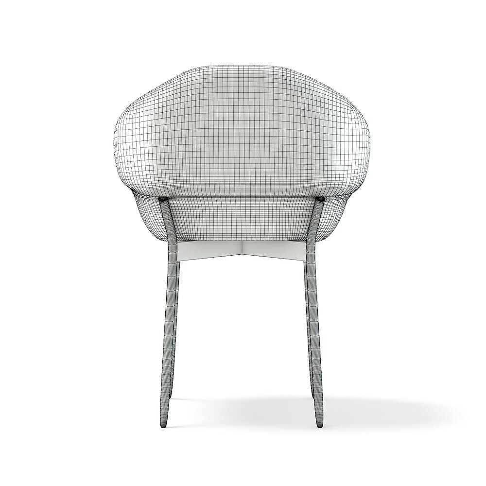 Grey Fabric Chair 3D model - Download Chair on 3DModels.org