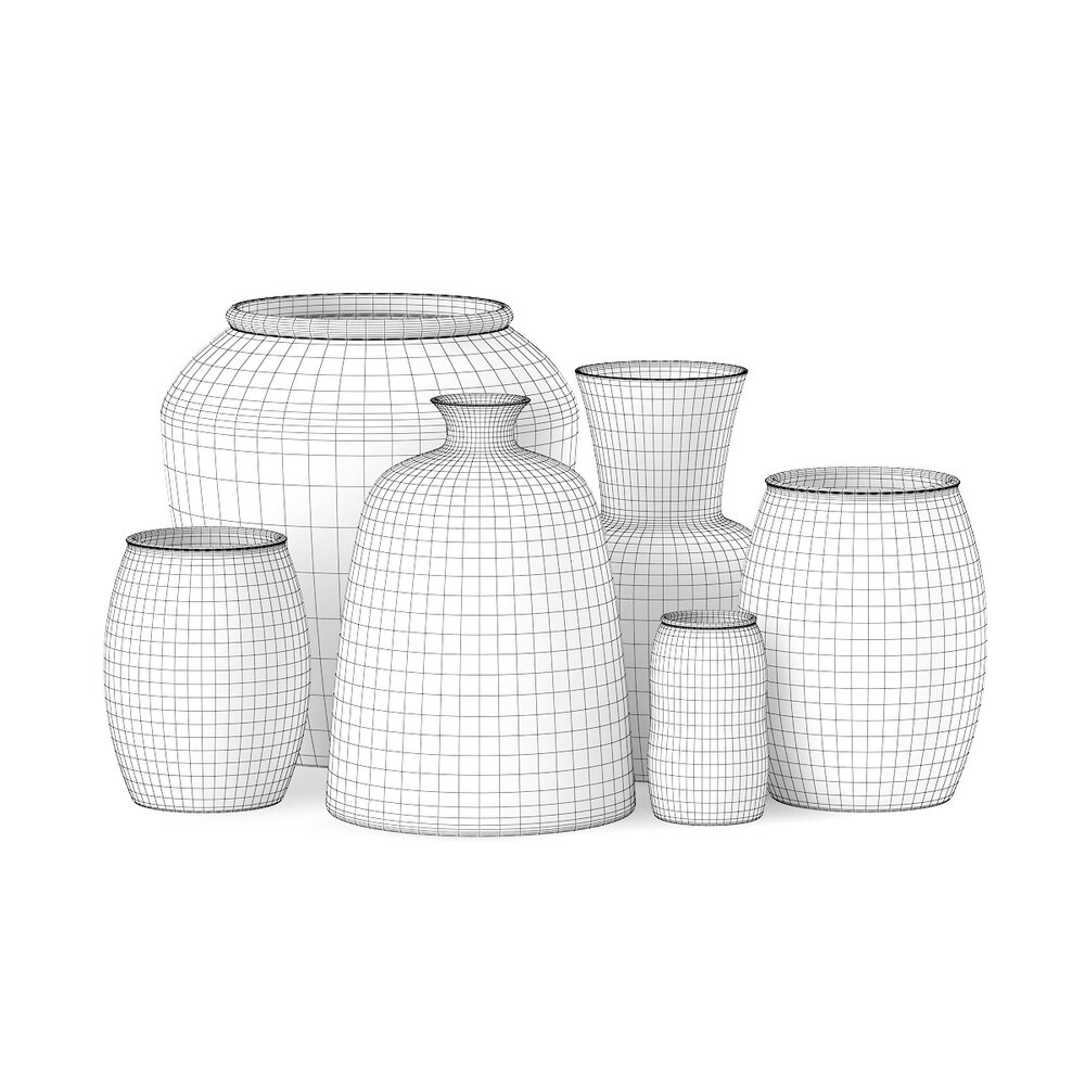 Ceramic Vases 3D model - Download Tableware on 3DModels.org