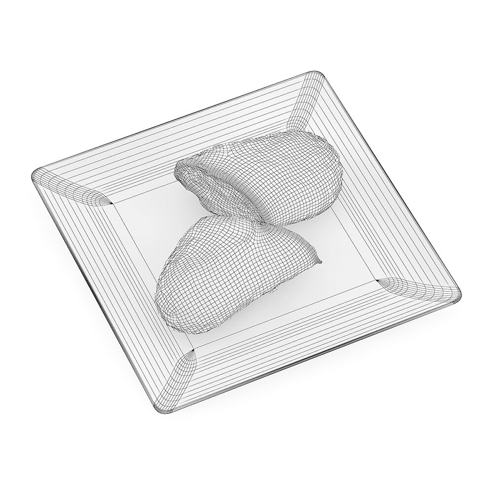 Sliced Bun with Sesame Seeds 3D model - Download Dairy, Bakery on ...