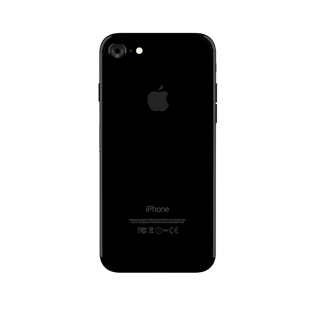iPhone 7 Shiny Black 3D model - Download Phones on 3DModels.org