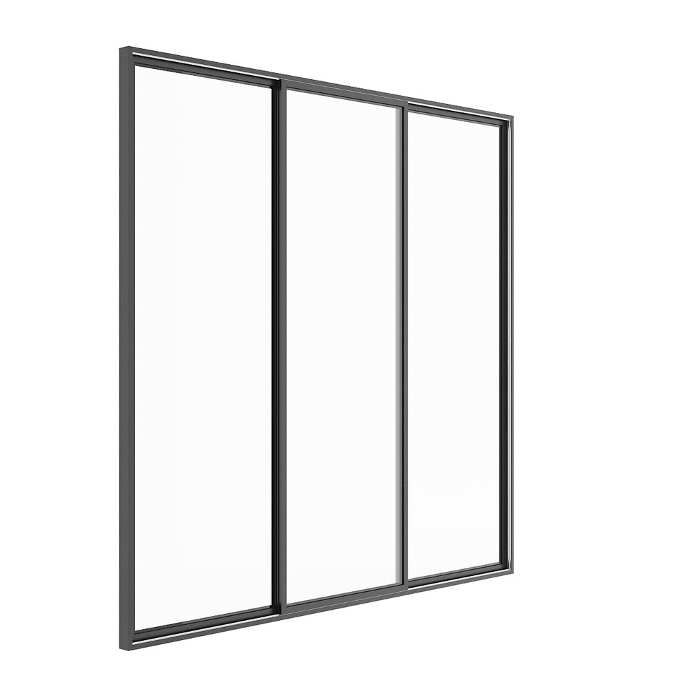 Metal Window (230 x 236.5 cm) 3D model - Download Building components ...