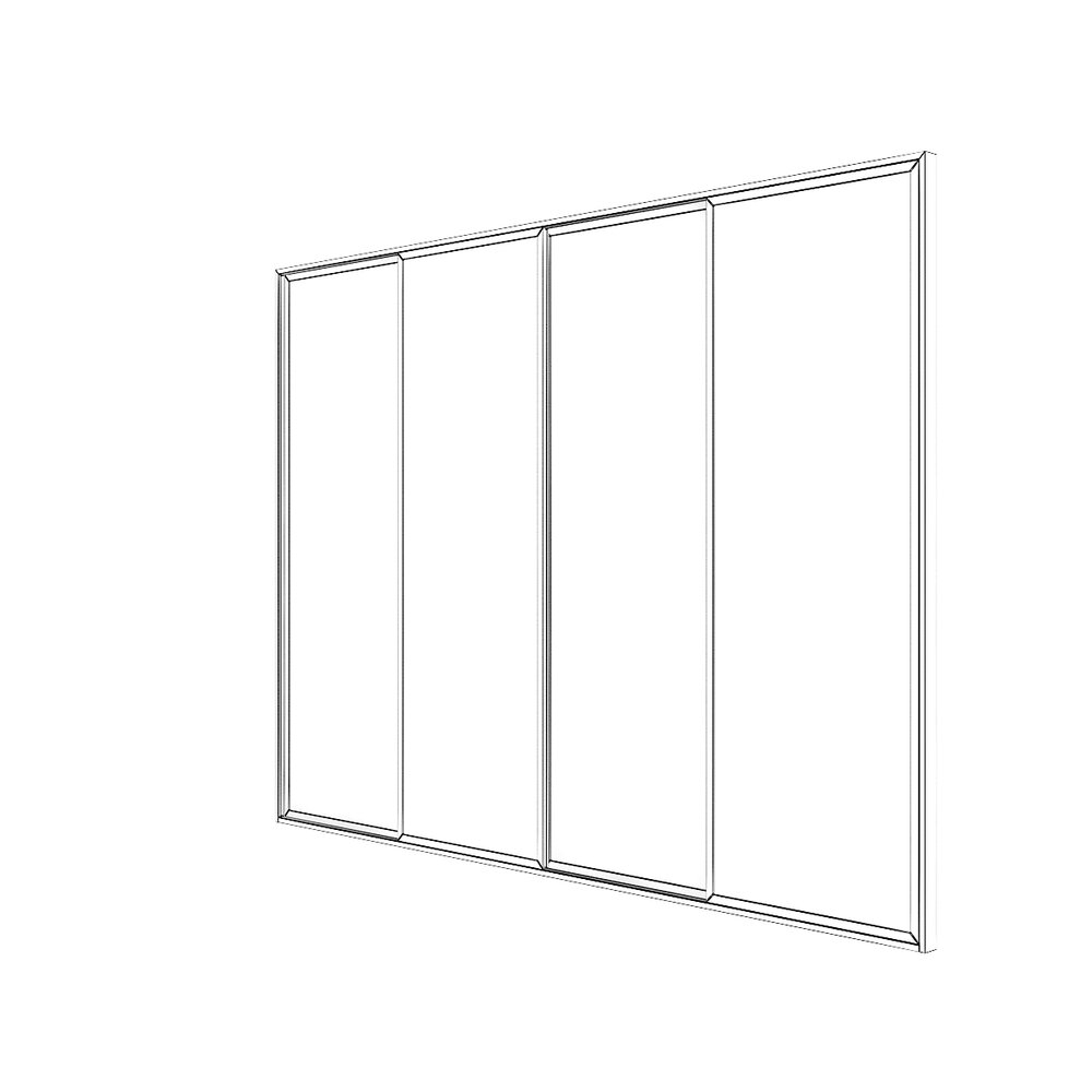 Metal Window (230 x 313 cm) 3D model - Download Building components on ...