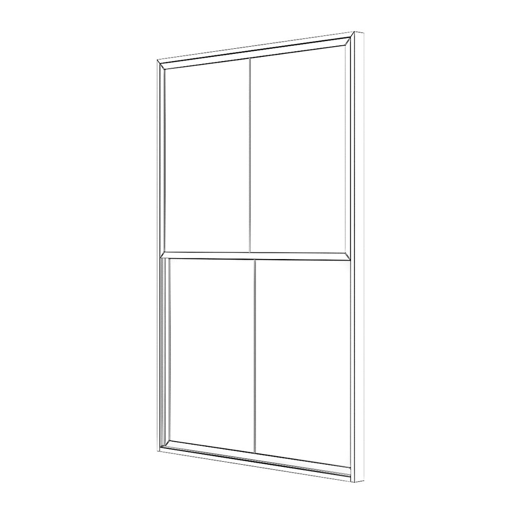 Metal Window (180 x 120 cm) 3D model - Download Building components on ...