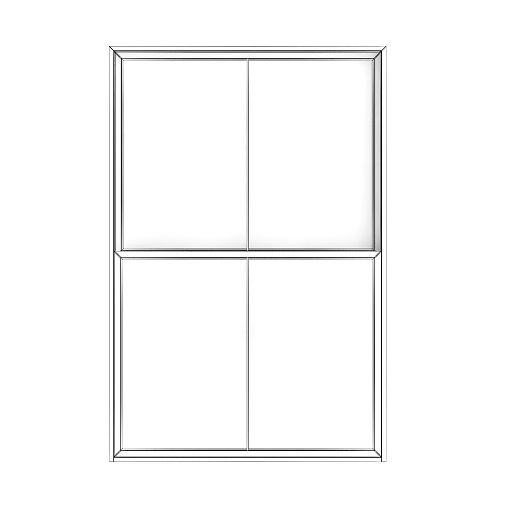 Metal Window (180 x 120 cm) 3D model - Download Building components on ...