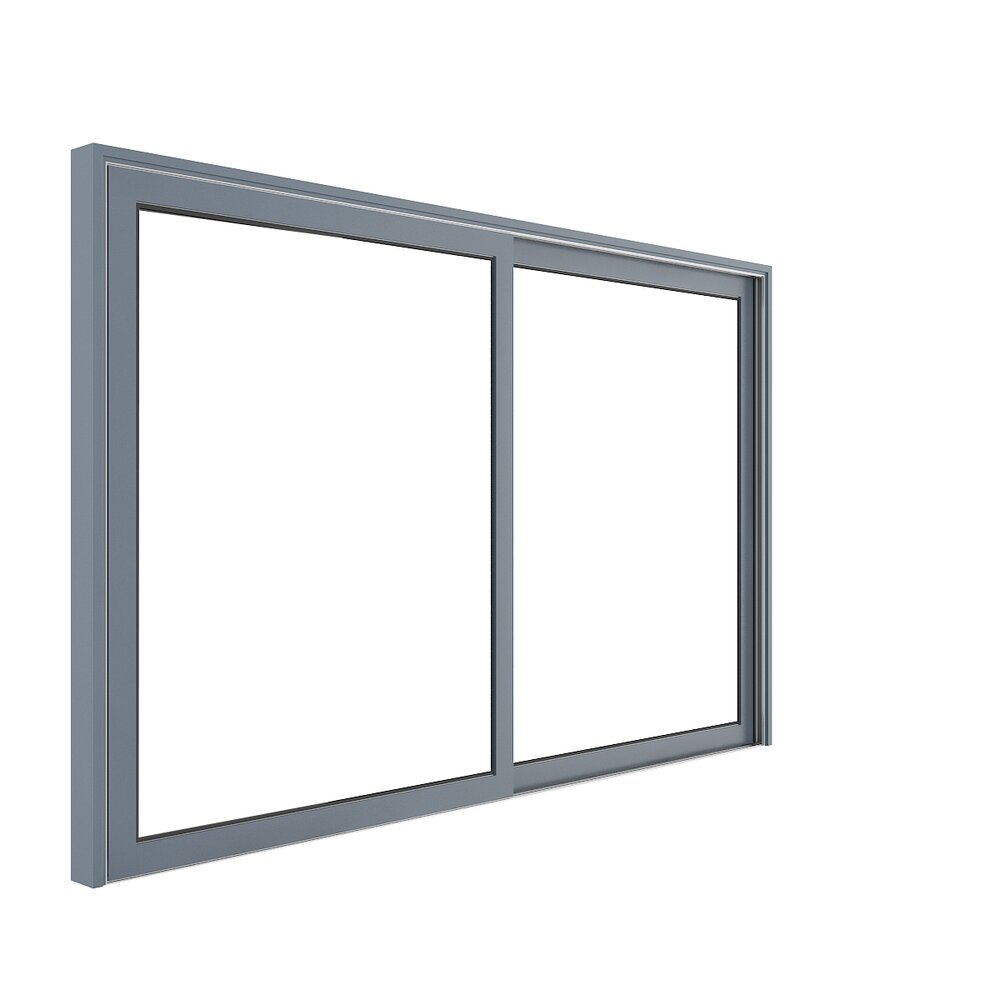 Metal Window (235 x 370 cm) 3D model - Download Building components on ...