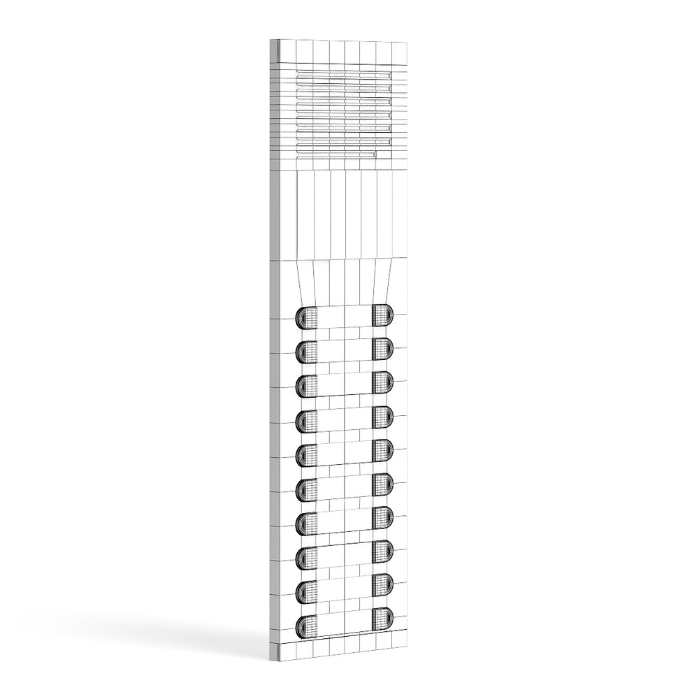 Tall External Intercom 3D model - Download Building components on ...