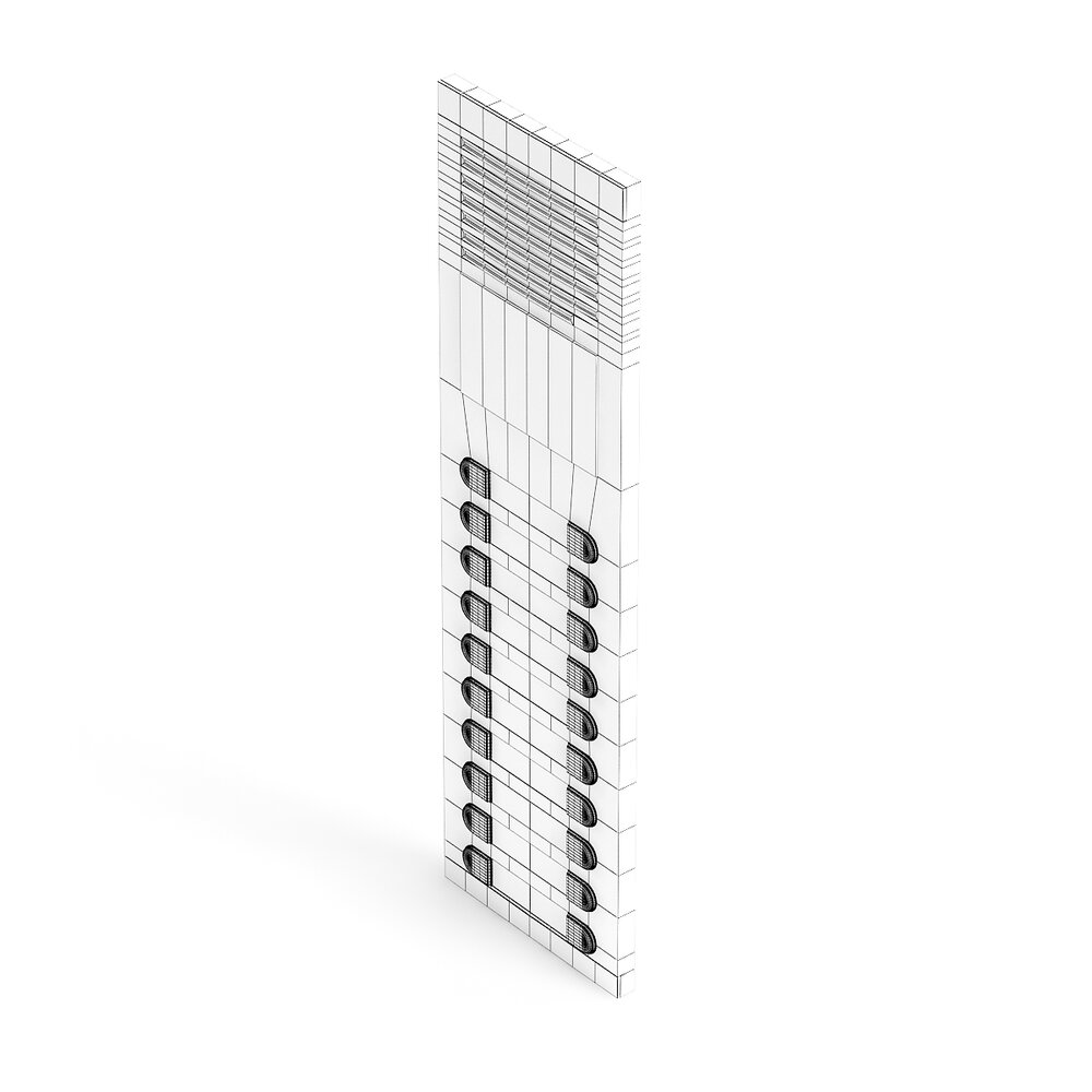 Tall External Intercom 3D model - Download Building components on ...