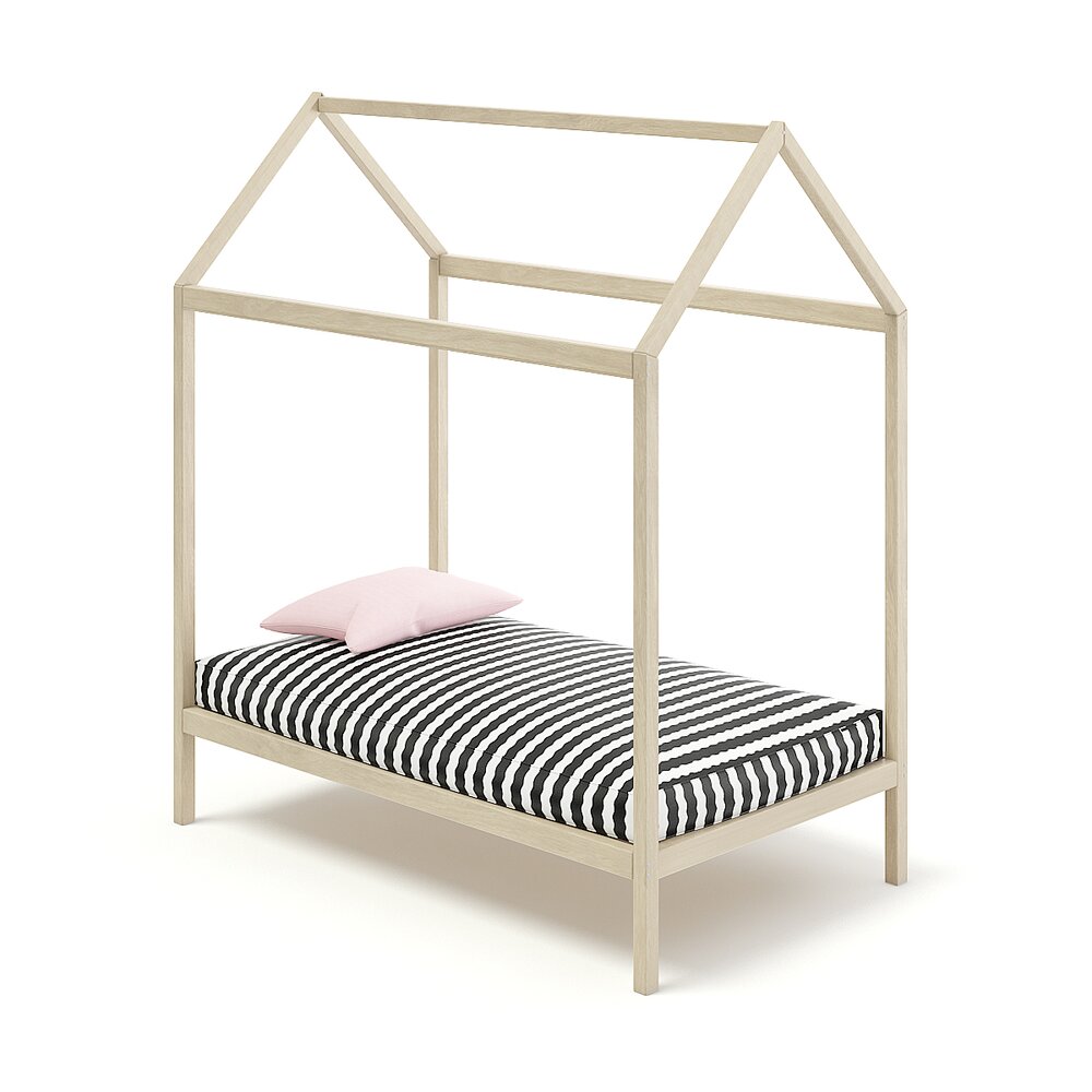 House Shape Bed 3D model - Download Bed on 3DModels.org