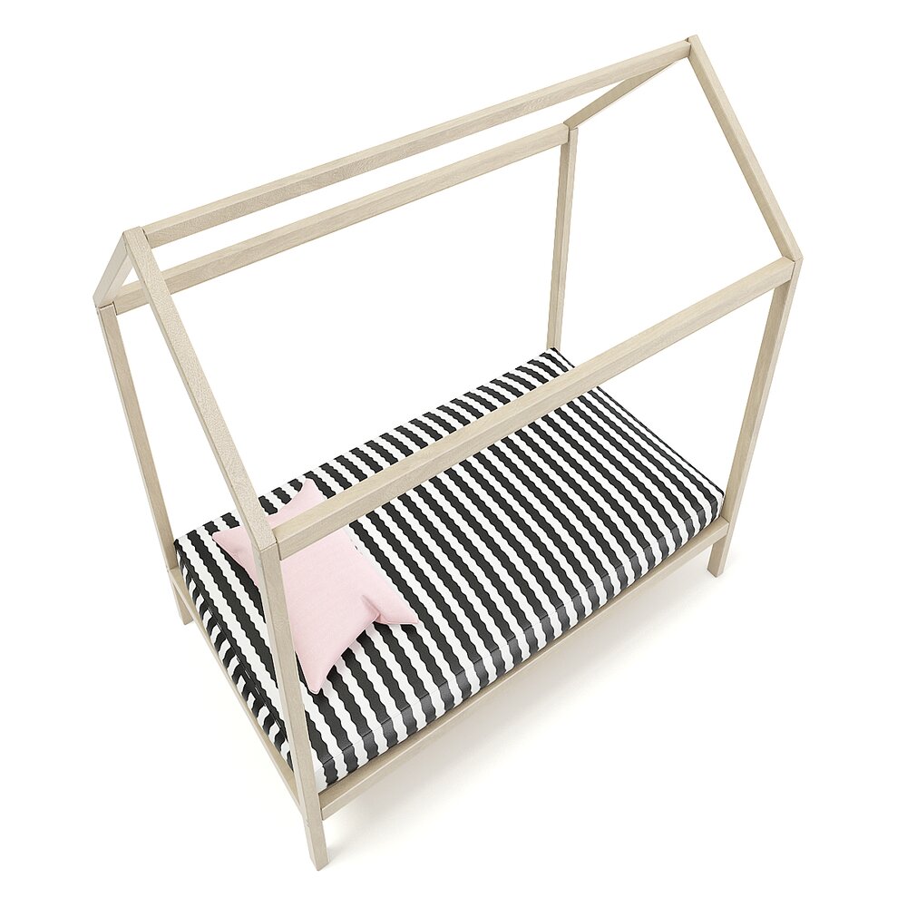 House Shape Bed 3D model - Download Bed on 3DModels.org