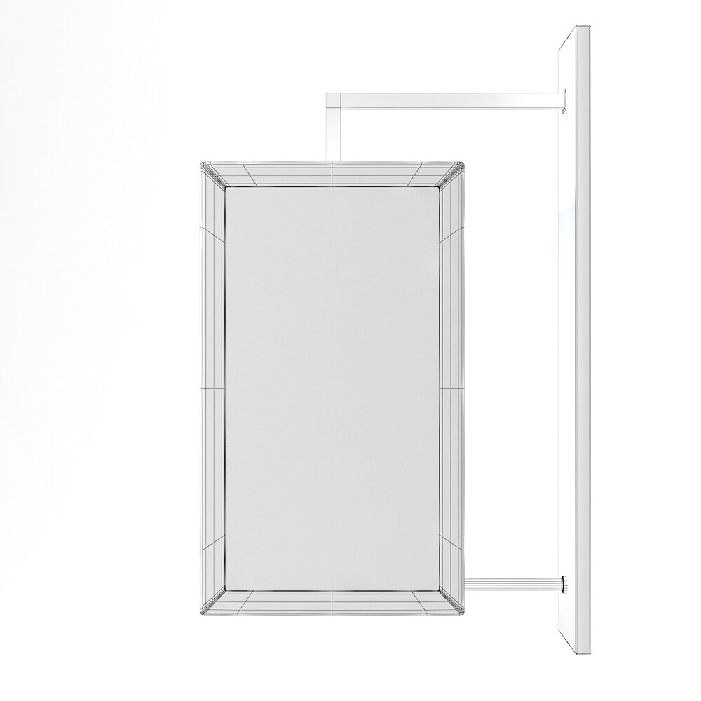Rectangular Wall Exterior Lamp 3D model - Download Lamp on 3DModels.org