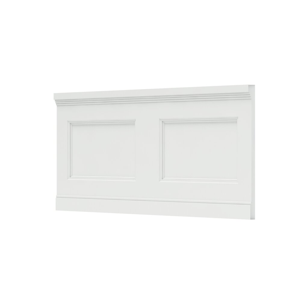 Classic Low Wall Panel 3D model - Download Decoration on 3DModels.org