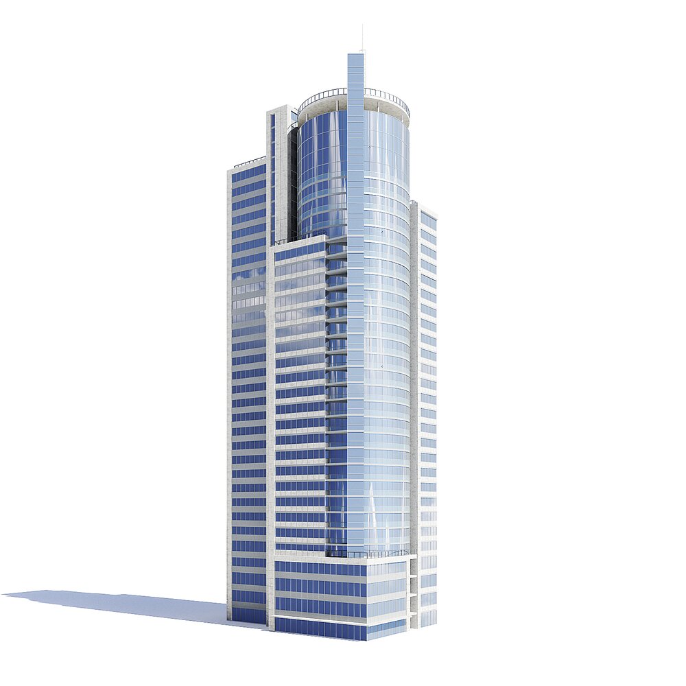 Skyscraper with Helipad 3D model - Download Buildings on 3DModels.org