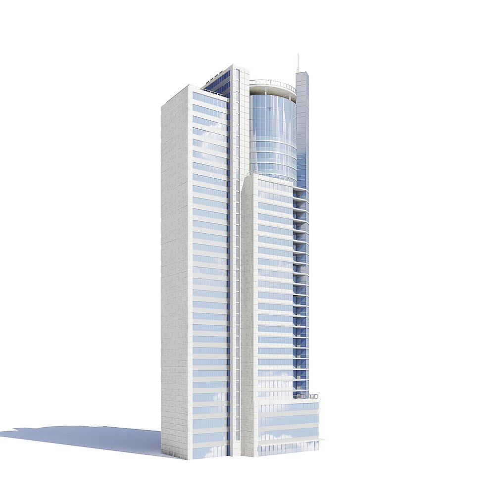 Skyscraper with Helipad 3D model - Download Buildings on 3DModels.org