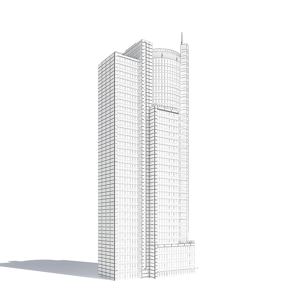 Skyscraper with Helipad 3D model - Download Buildings on 3DModels.org