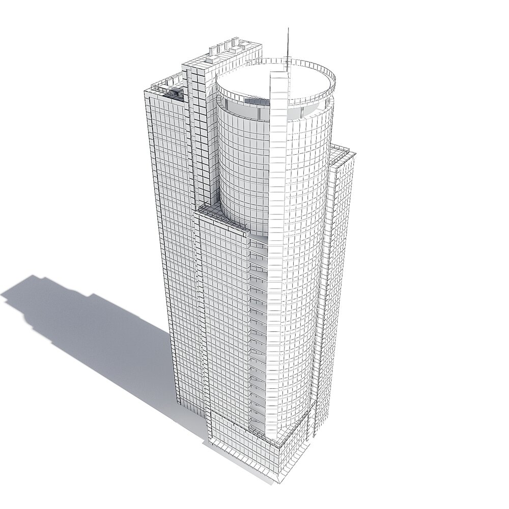 Skyscraper with Helipad 3D model - Download Buildings on 3DModels.org