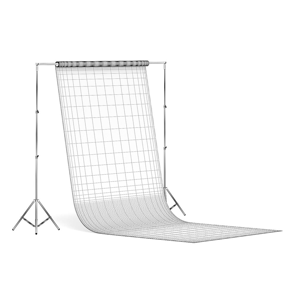 Equipo de Estudio Fotográfico Con Telón Blanco Modelo 3D - Descargar ...