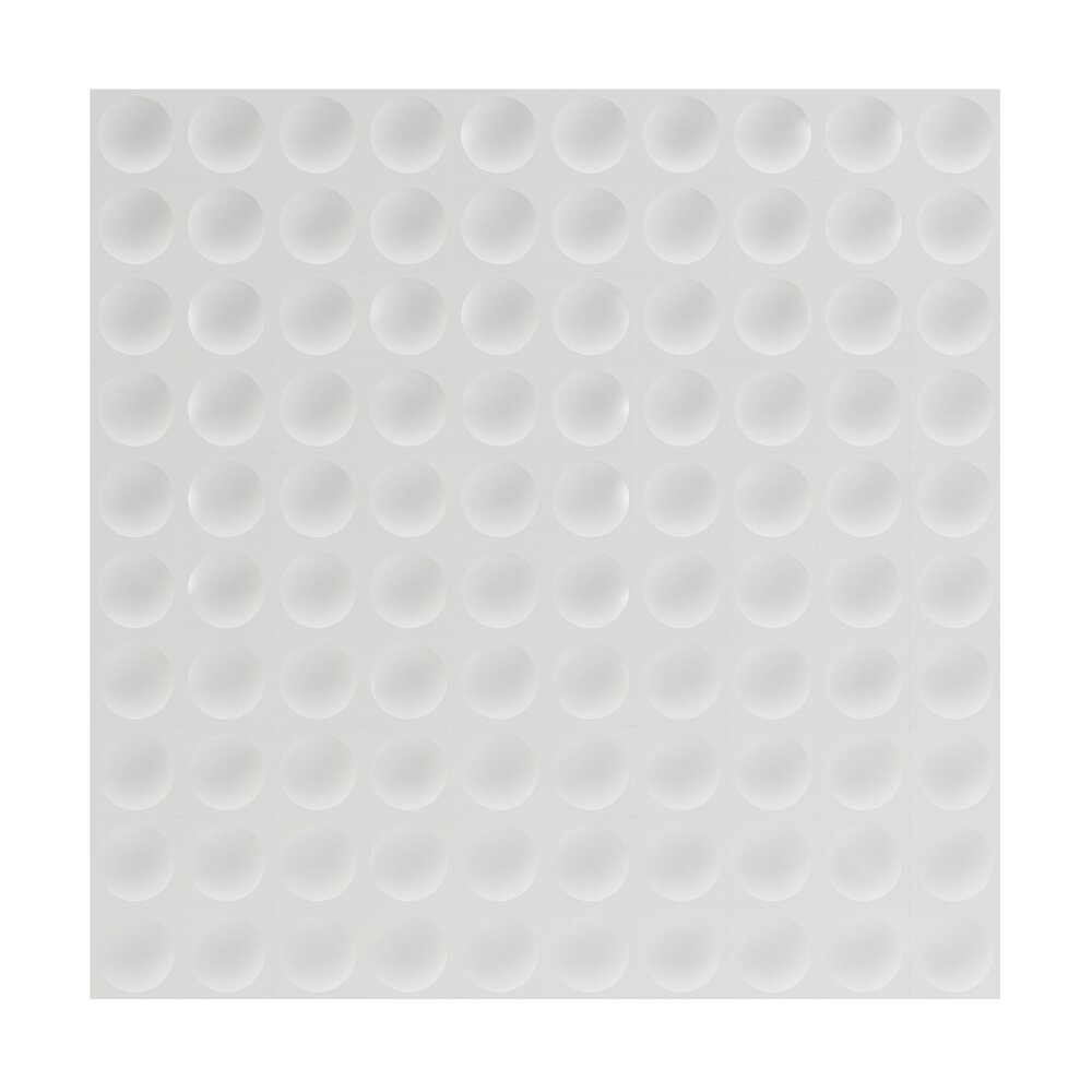 Panel de Pared Blanco Con Patrón Circular Modelo 3D - Descargar ...