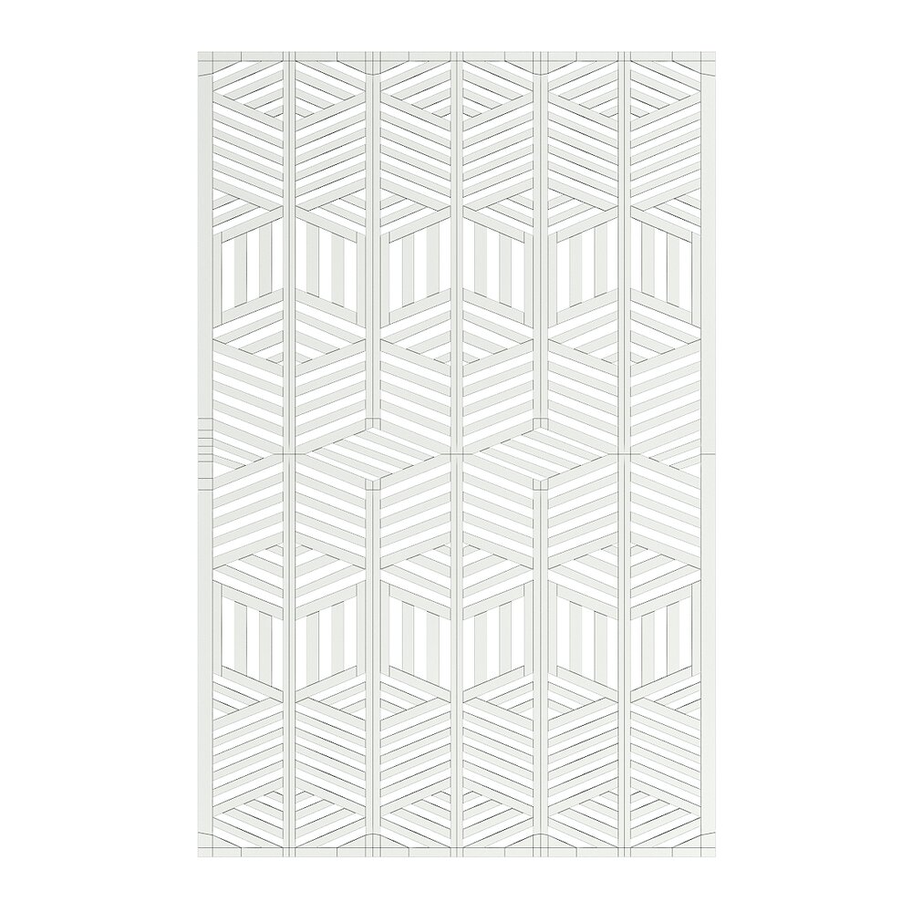White Wall Panel 6 3D model - Download Decoration on 3DModels.org