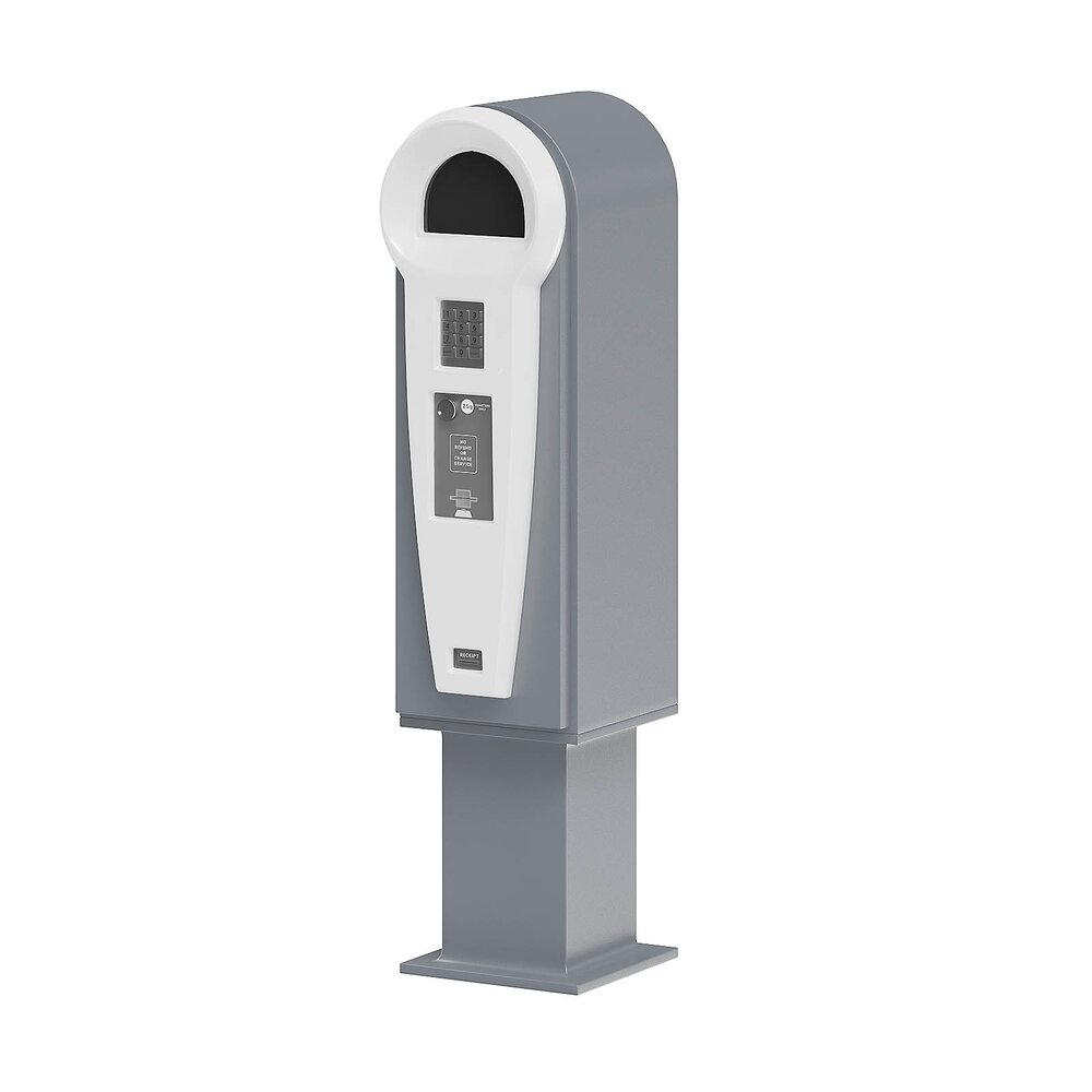 Electronic Parking Meter 3D model - Download Street elements on ...