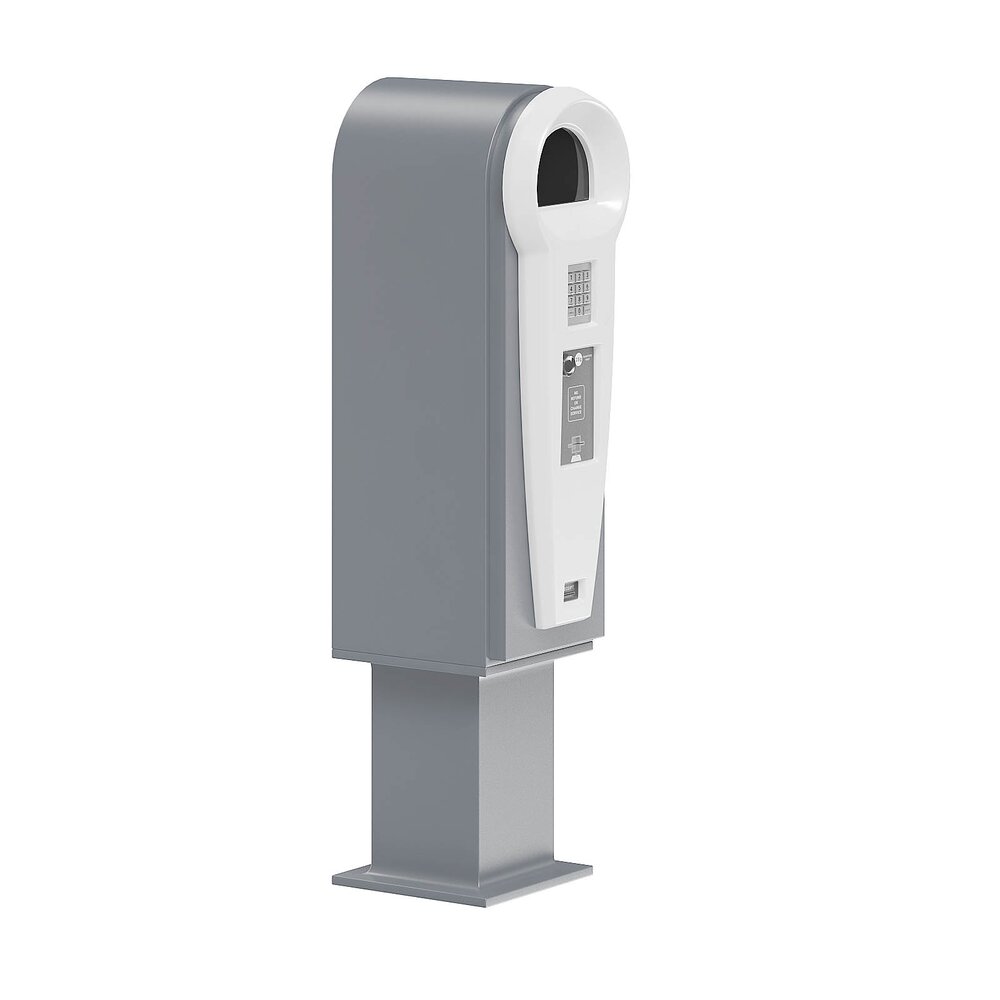 Electronic Parking Meter 3D model - Download Street elements on ...