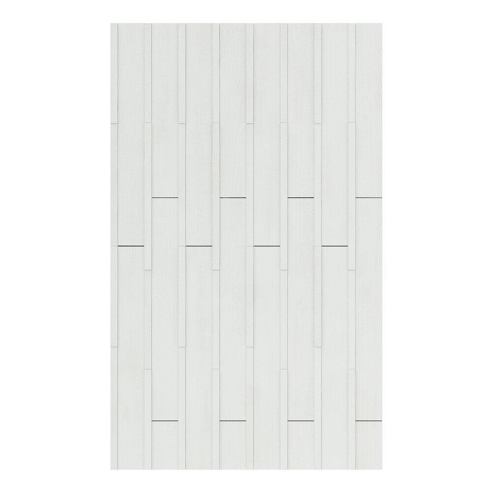 White Wooden Planks 3D model - Download Decoration on 3DModels.org