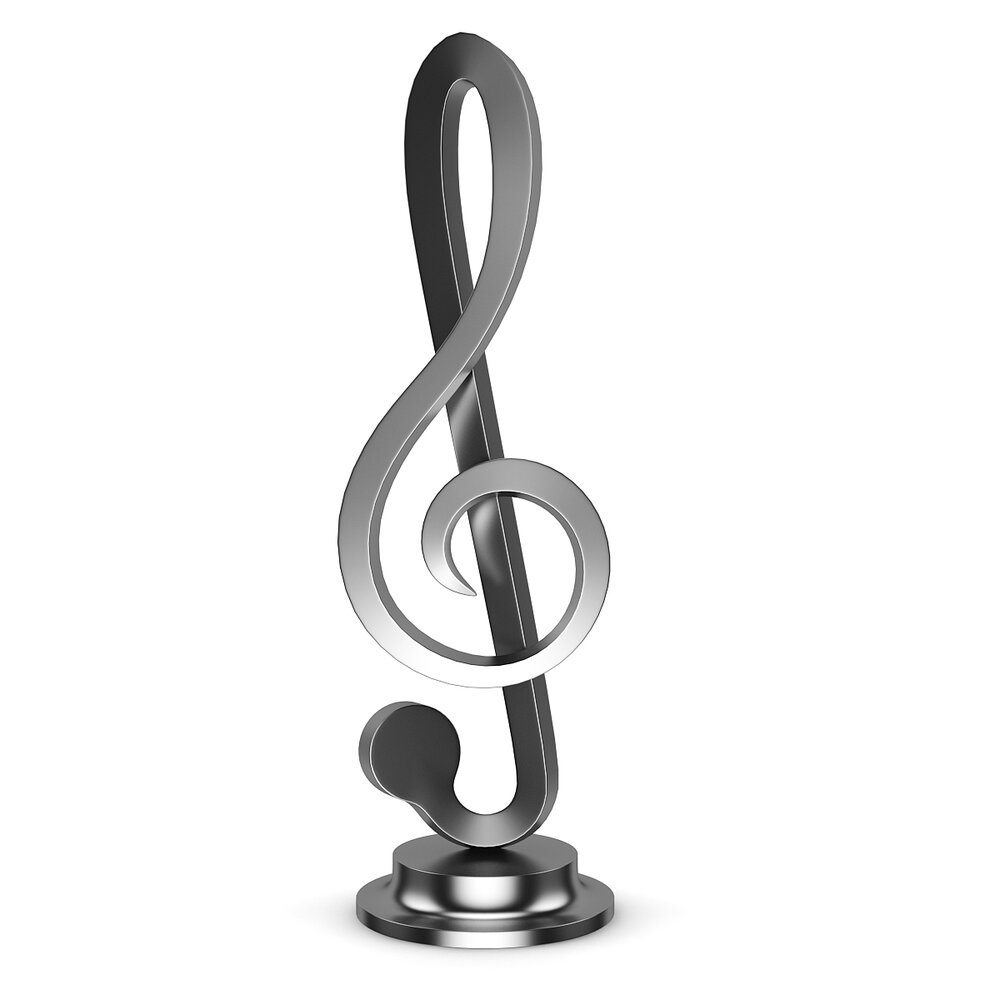 Treble Clef Figure 3D model - Download Sculptures on 3DModels.org