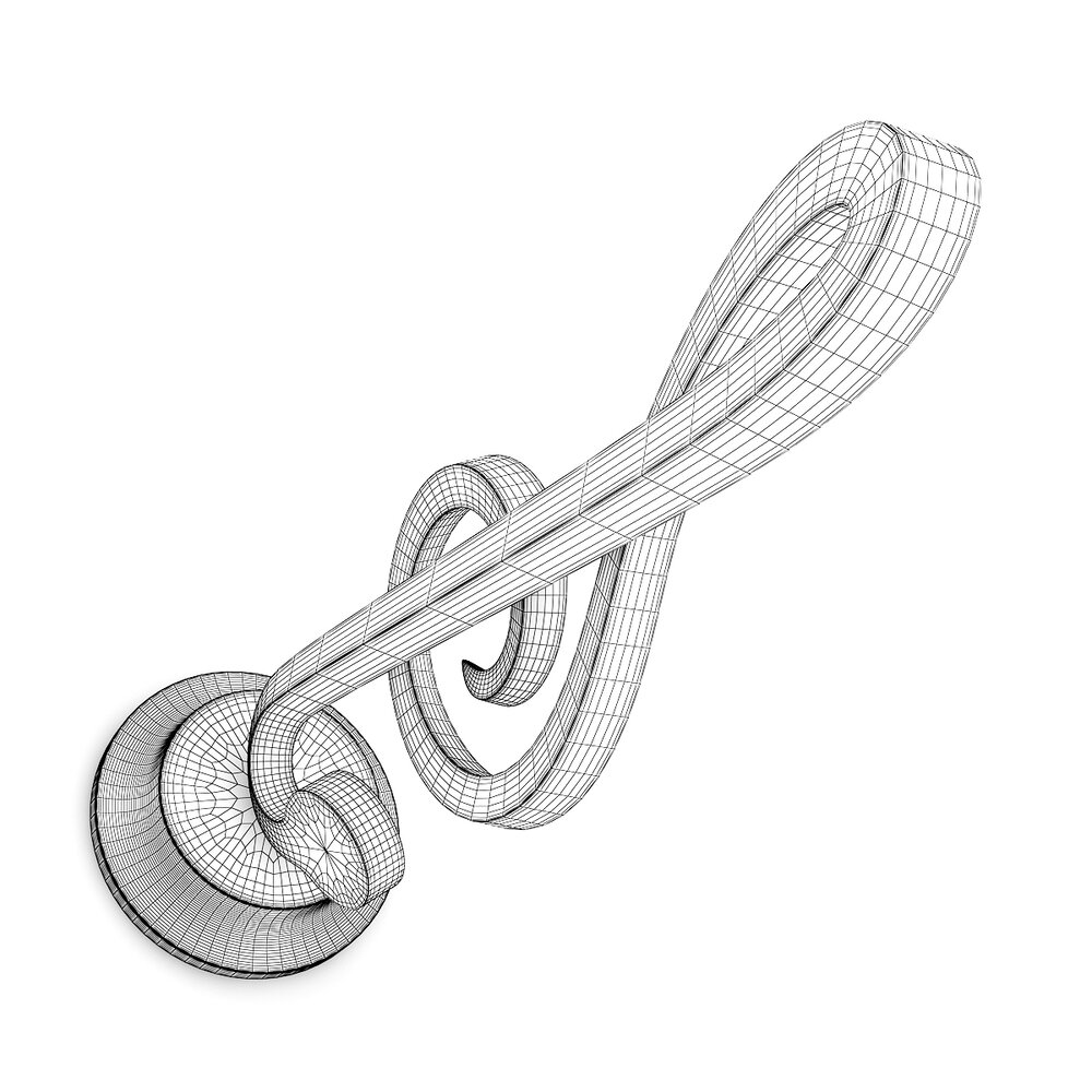 Treble Clef Figure 3D model - Download Sculptures on 3DModels.org