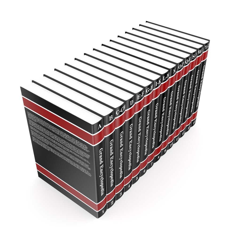 Encyclopedia Set 3D model - Download Stationery on 3DModels.org