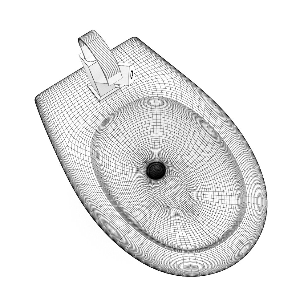 Black Bidet 3D model - Download Bathroom Fixtures on 3DModels.org
