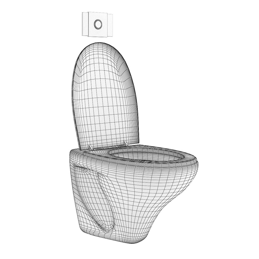 Black Toilet Bowl 3D model - Download Bathroom Fixtures on 3DModels.org