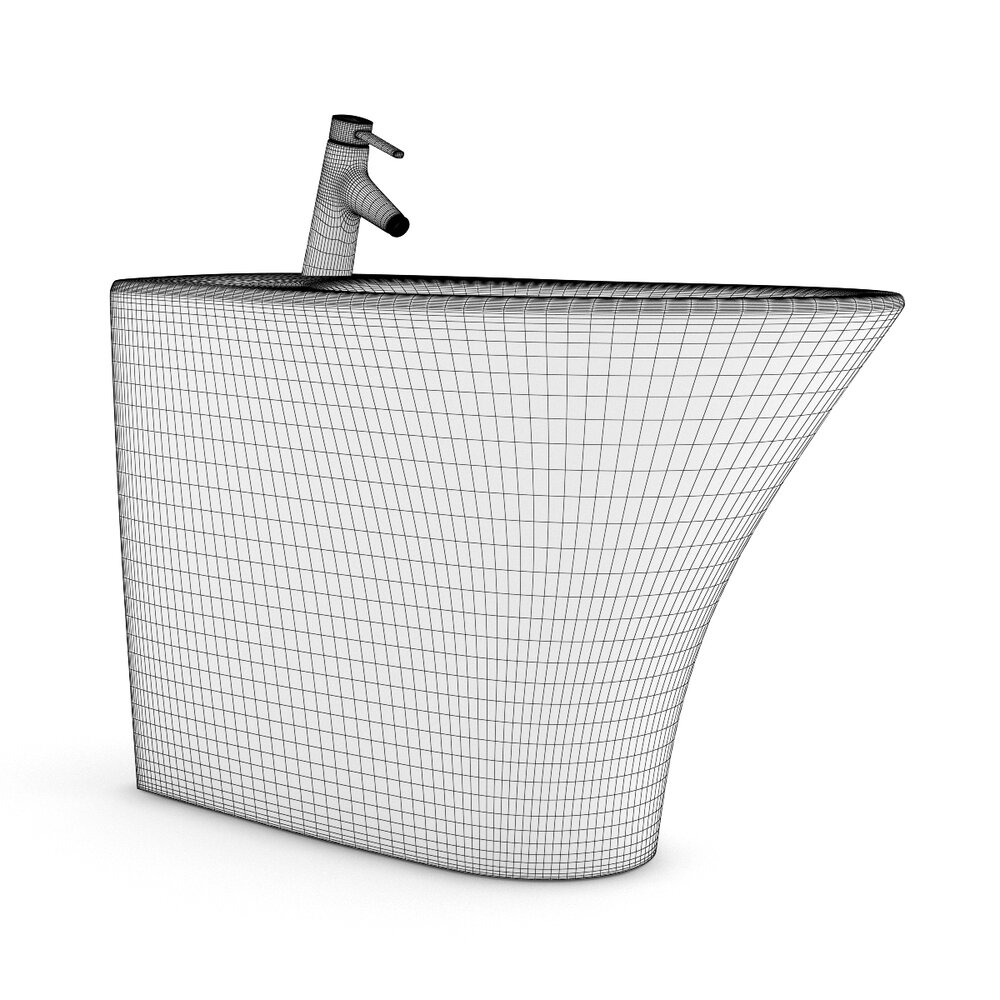 Bidet 3D model - Download Bathroom Fixtures on 3DModels.org