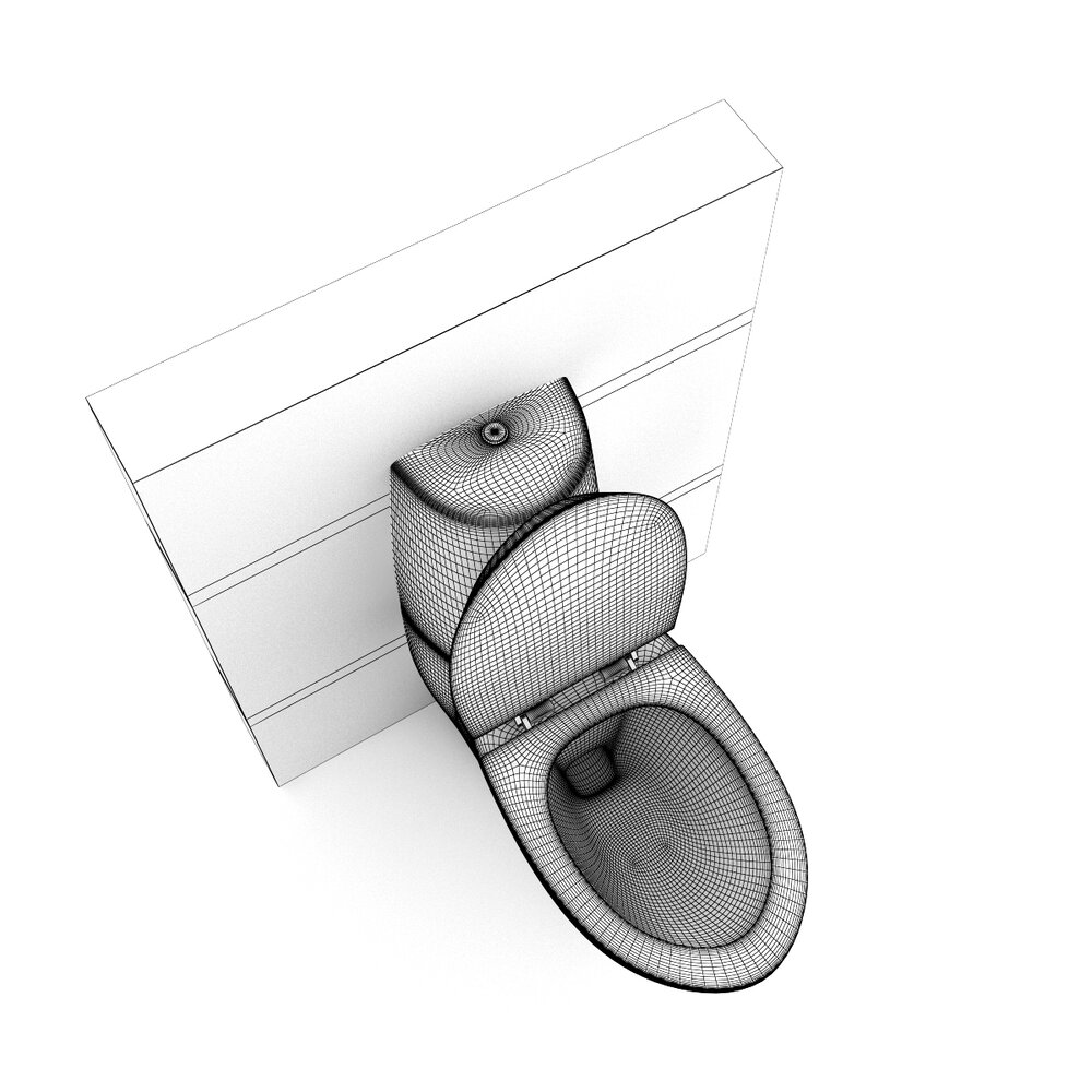 Toilet Bowl with Wooden Elements 3D model - Download Bathroom Fixtures ...