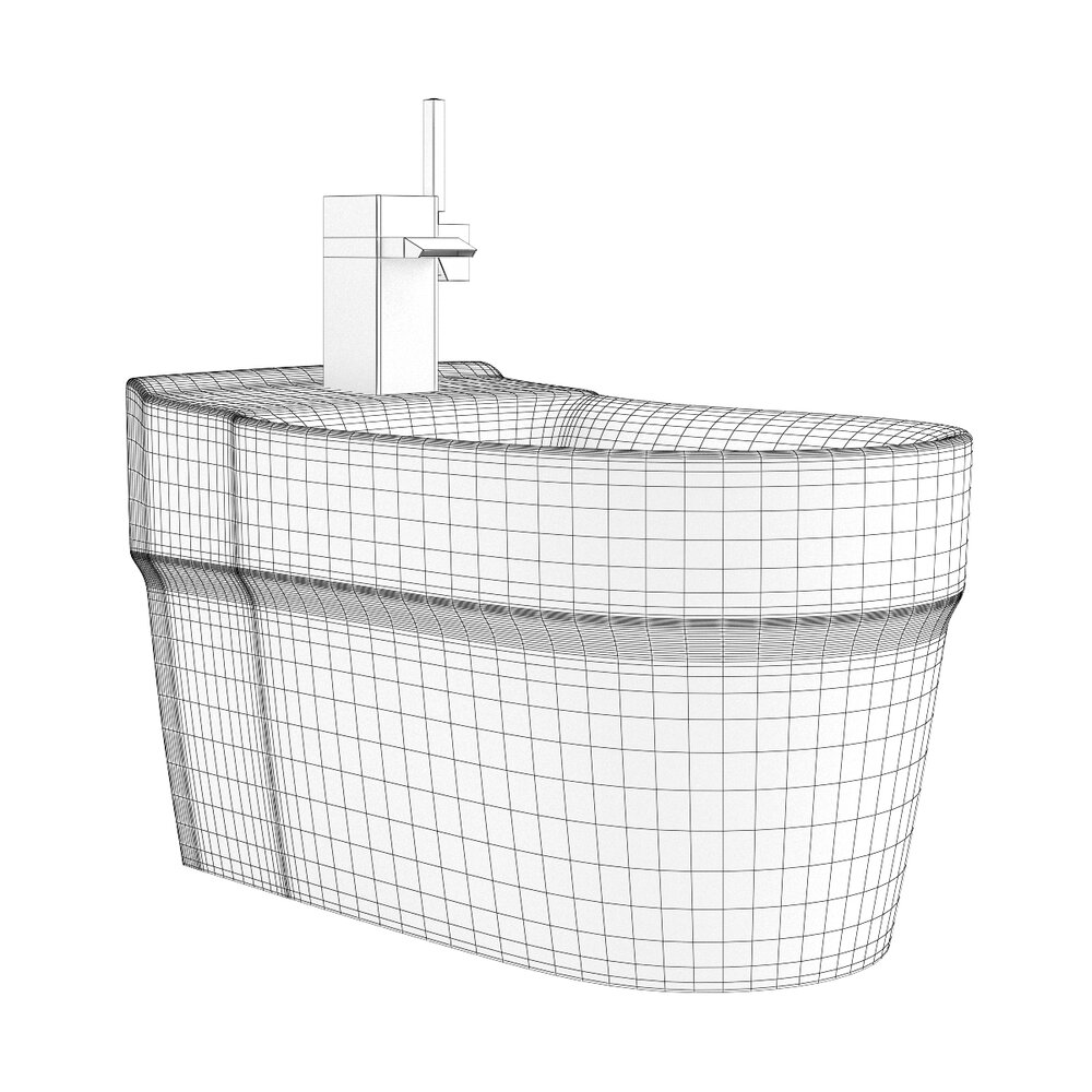Bidet 3D model - Download Bathroom Fixtures on 3DModels.org