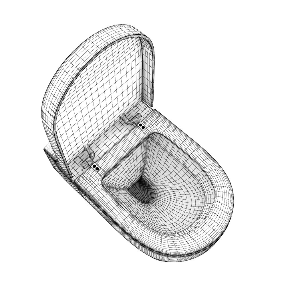 Toilet Bowl 3D model - Download Bathroom Fixtures on 3DModels.org