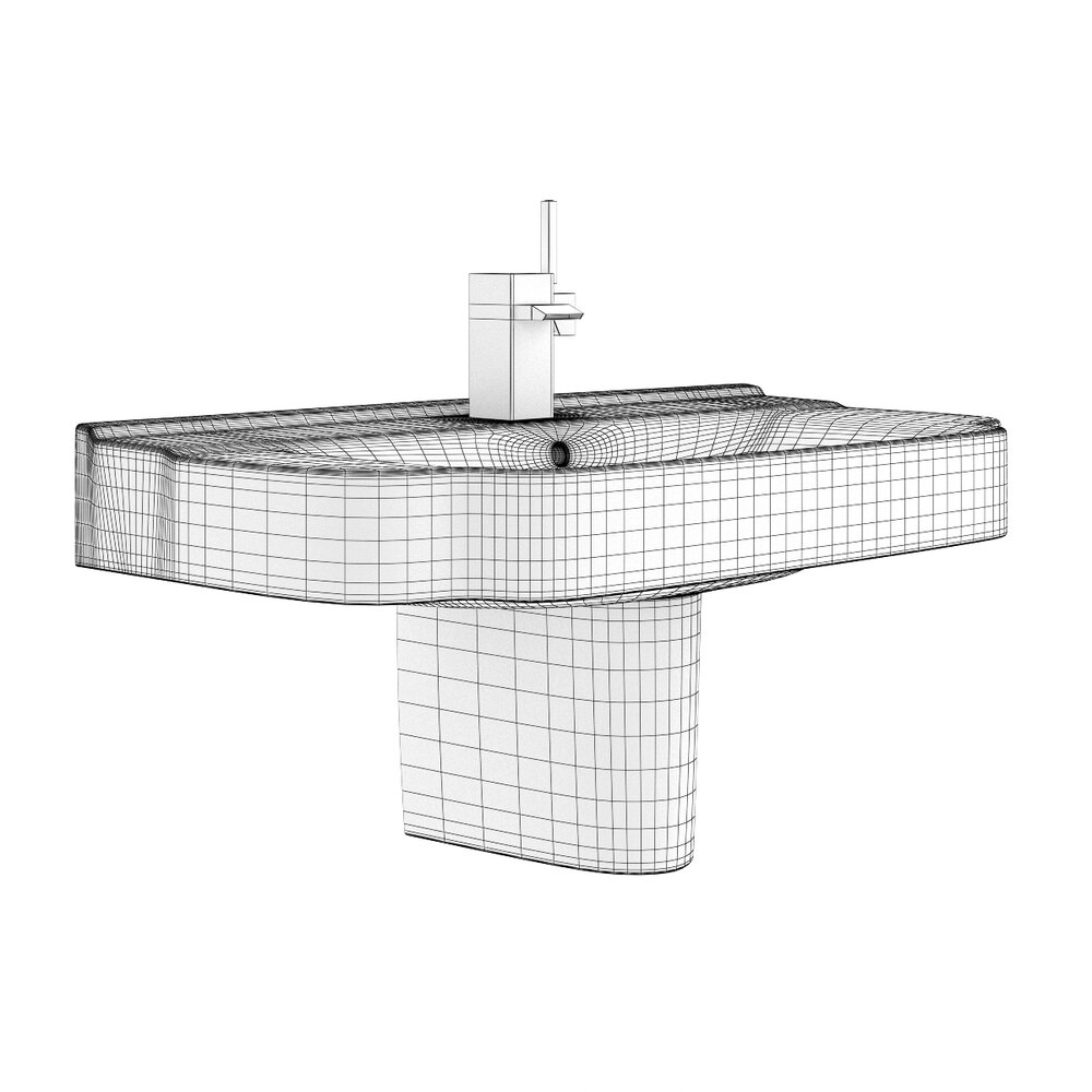 Bathroom Sink 3D model - Download Bathroom Fixtures on 3DModels.org
