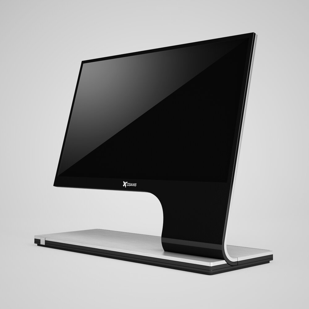 Curved Desktop Monitor 3D model - Download Computer monitor on 3DModels.org