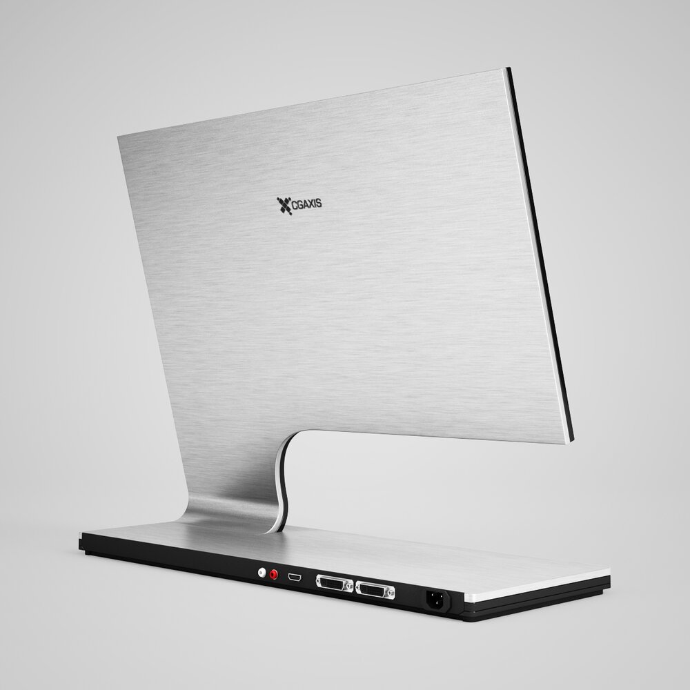 Curved Desktop Monitor 3D model - Download Computer monitor on 3DModels.org