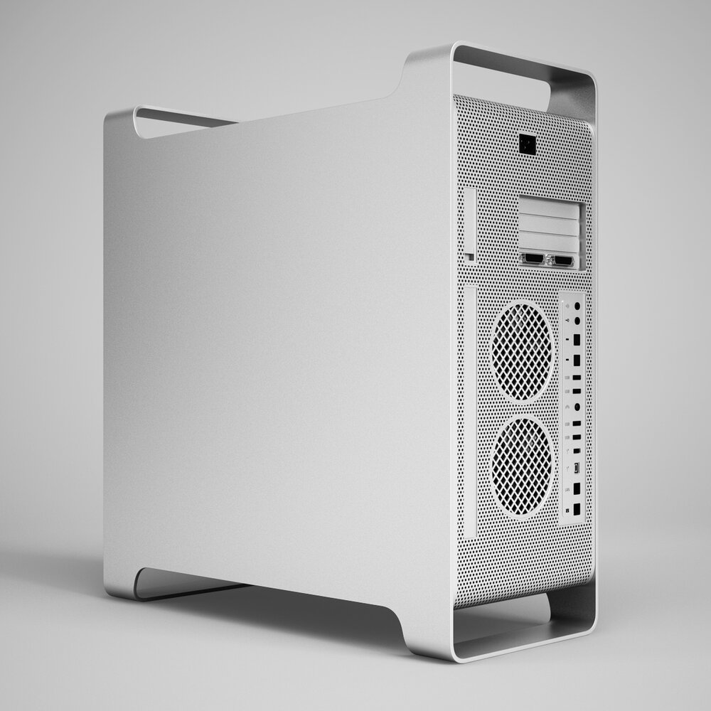 Modern Computer Tower 3D model - Download Desktop Computer on 3DModels.org